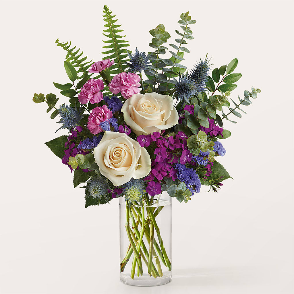 The Gala Bouquet – blue, purple, white flower arrangement | Lebanon, MO ...